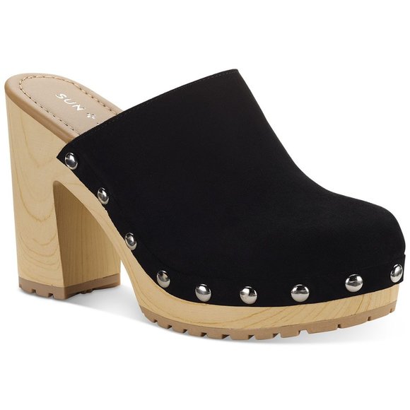 Sun + Stone | Shoes | Sun Stone Womens Taanya Studden Clogs Black 7m ...